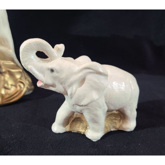 Unbranded | Accents | Vintage Chalkware White Elephants | Poshmark